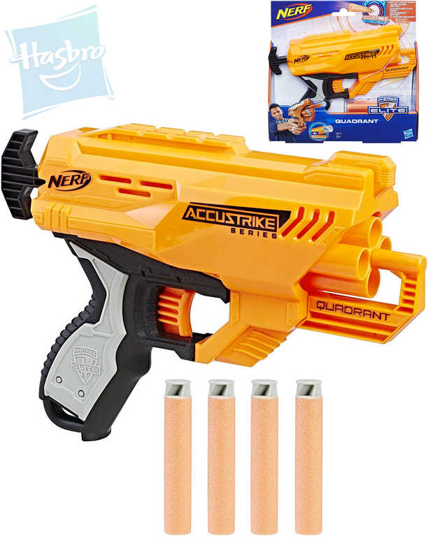 HASBRO NERF N-Strike Elite Accustrike Quadrant set pistole blaster + 4 šipky - Dětská hračka ...
