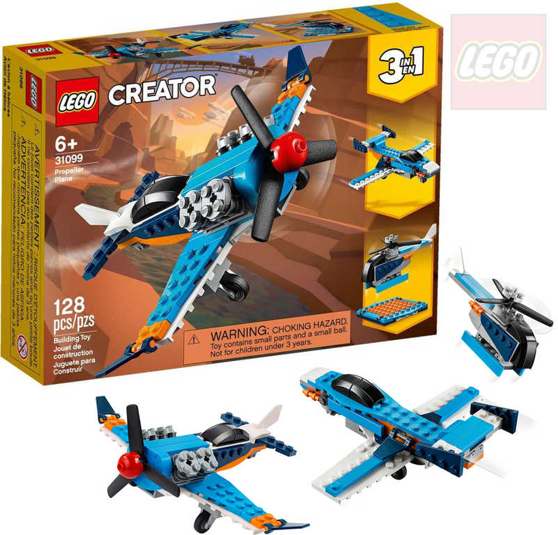 LEGO CREATOR Letadlo vrtulové 3v1 31099 STAVEBNICE - Dětská hračka ...