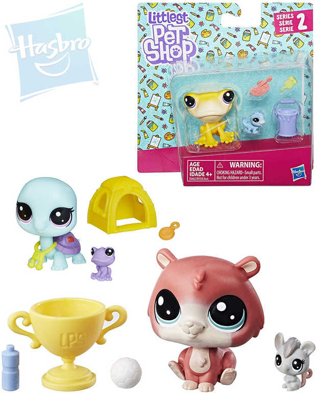 HASBRO LPS Maminka + miminko Littlest Pet Shop zvířátko set s doplňky 4 ...