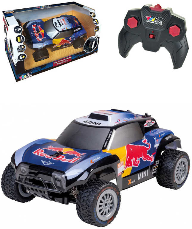 RC Auto MINI JCW Buggy Red Bull na vysílačku 2,4GHz na baterie 1:16 ...