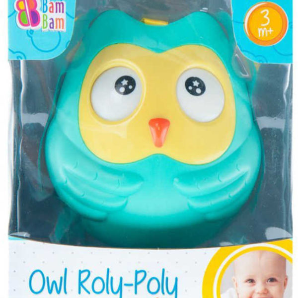 BAM BAM Baby Roly poly Sova plast pro miminko - Dětská hračka | Hračky ...