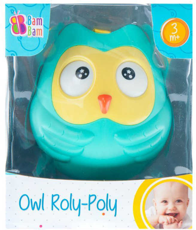 BAM BAM Baby Roly poly Sova plast pro miminko - Dětská hračka | Hračky ...
