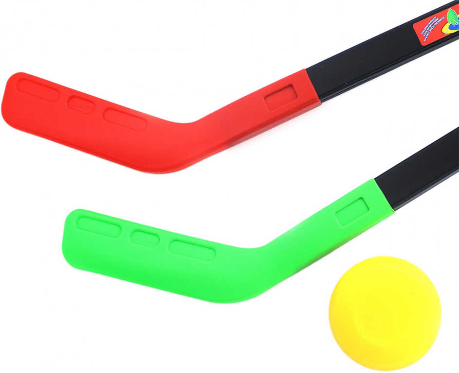 Hokejky plastové barevné dětské set 2ks s pukem - Dětská hračka ...