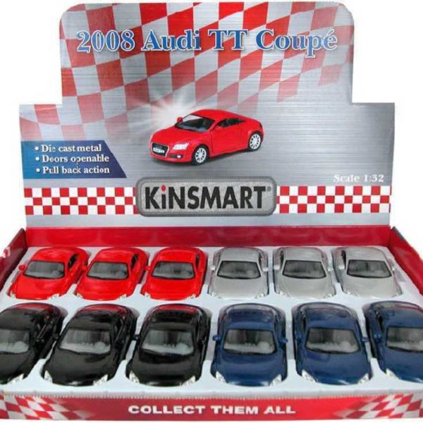 KINSMART Auto Audi TT 2008 Coupe kovové 13 cm 4 barvy MODEL - Dětská ...