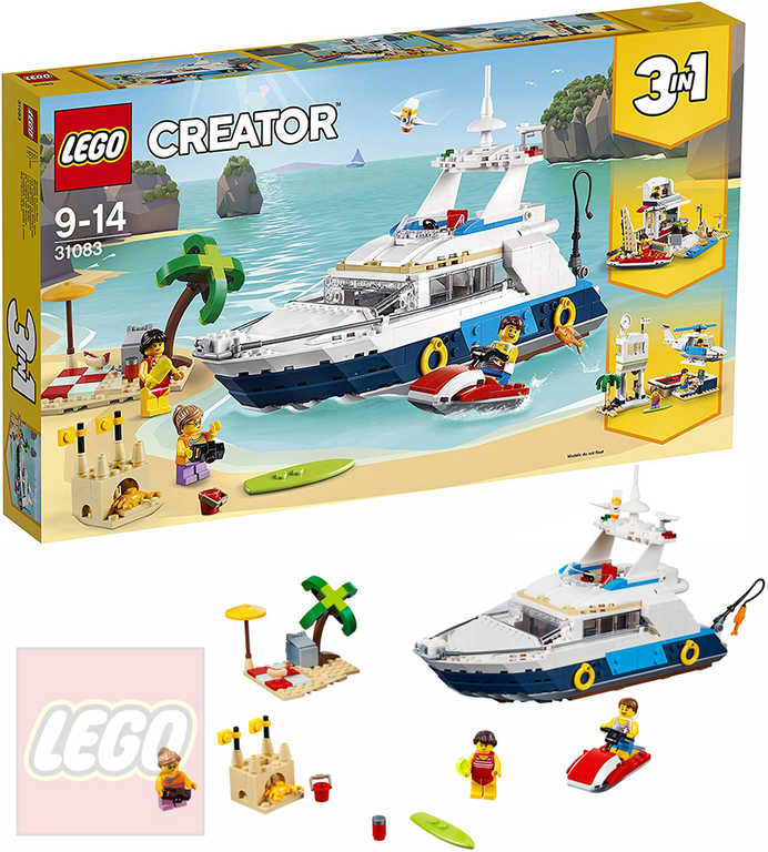 LEGO CREATOR Dobrodružná plavba 3v1 31083 STAVEBNICE - Dětská hračka ...
