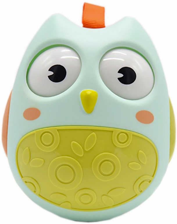 ET BAM BAM Baby Roly-Poly SOVIČKA zvířátko kývací zvonivé 2 barvy ...